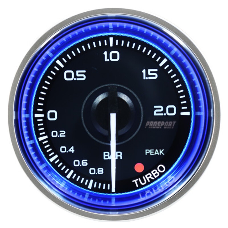 Crystal Blue PROSPORT gauge option for your turbo kit