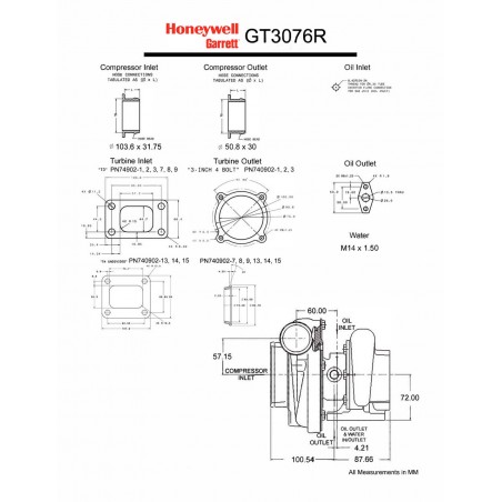 GARRETT - GT3076R - Supercore
